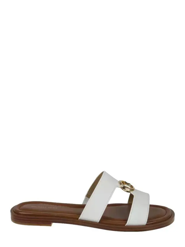 Michael Kors Logo Detail Sandals - White