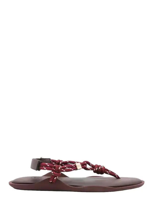 Flowze Monocolor Rope Sandals - Red