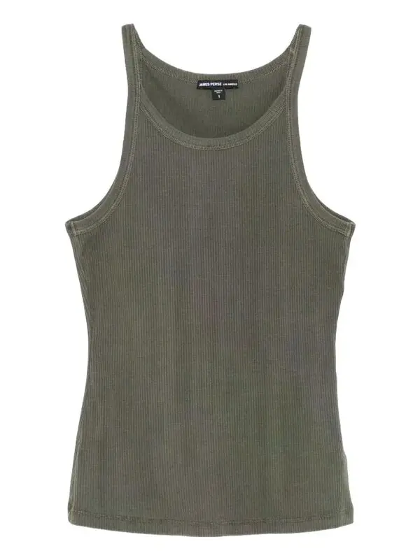 JAMES PERSE Scoop-neck Tank Top - Green
