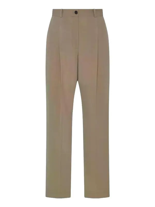 THE ROW Gianni Wool Trousers - Neutrals