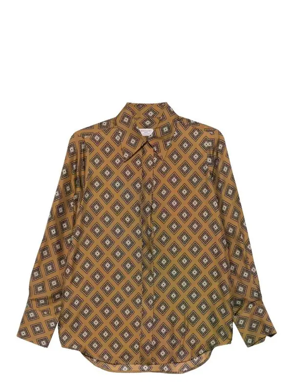 Alberto Biani Patterned Shirt - Brown