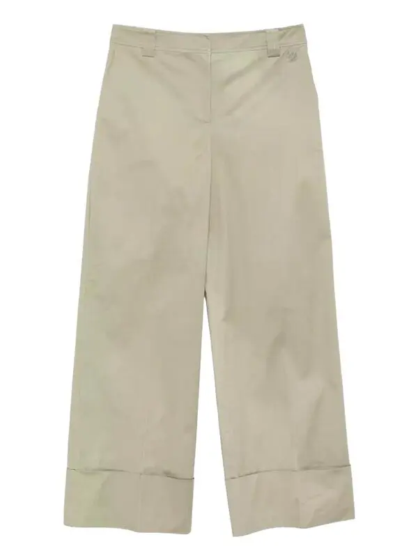 Liu Jo Logo-embroidered Trousers - Neutrals