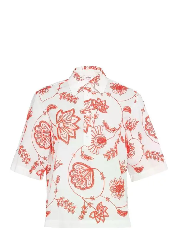 ERES Izana Floral Print Shirt - White