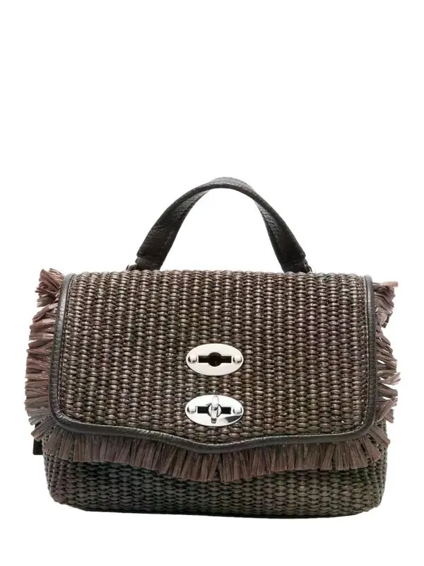 ZANELLATO Baby Postina Fringed Tote Bag - Brown