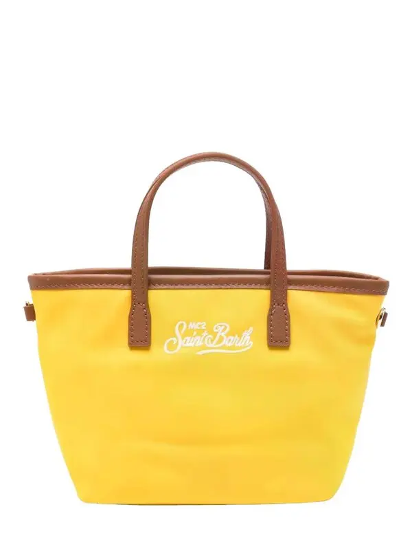 MC2 SAINT BARTH Mini City Logo Tote Bag - Yellow