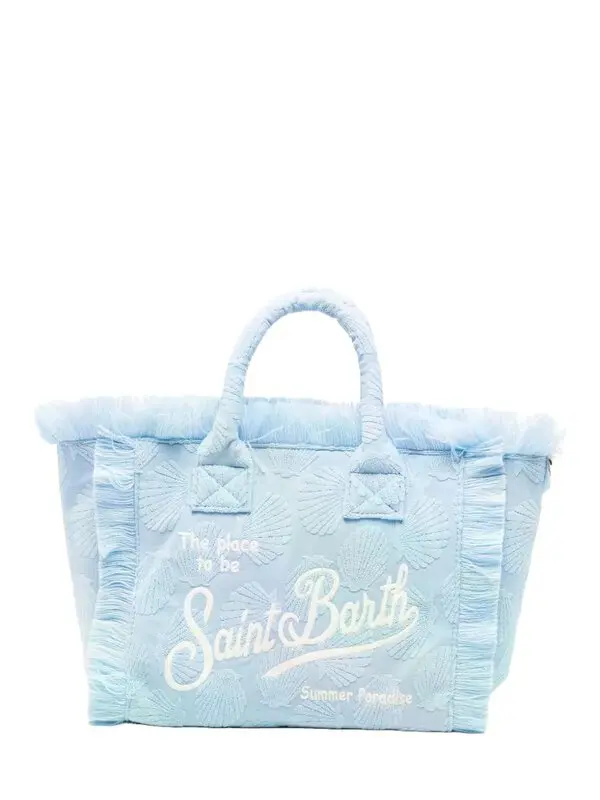 MC2 SAINT BARTH Fringed-trim Tote - Blue