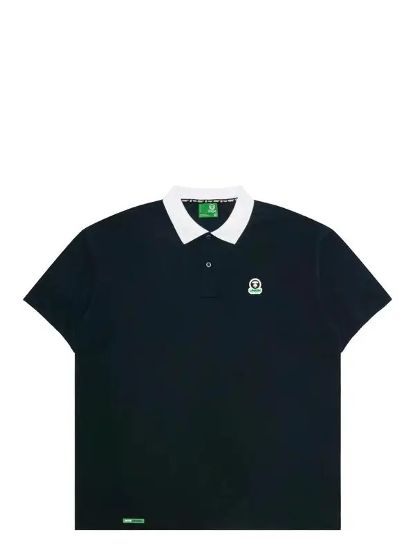 AAPE BY *A BATHING APE Logo Polo Shirt - Black