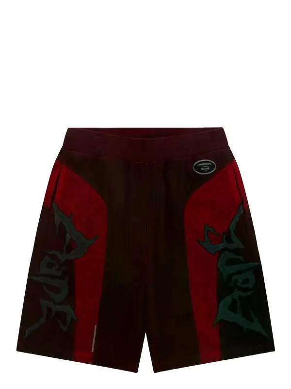 AAPE BY *A BATHING APE Panel Logo Shorts - Red