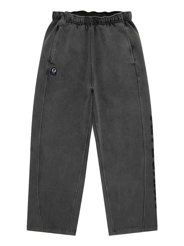 AAPE BY *A BATHING APE Appliqué Wide-leg Trousers - Grey