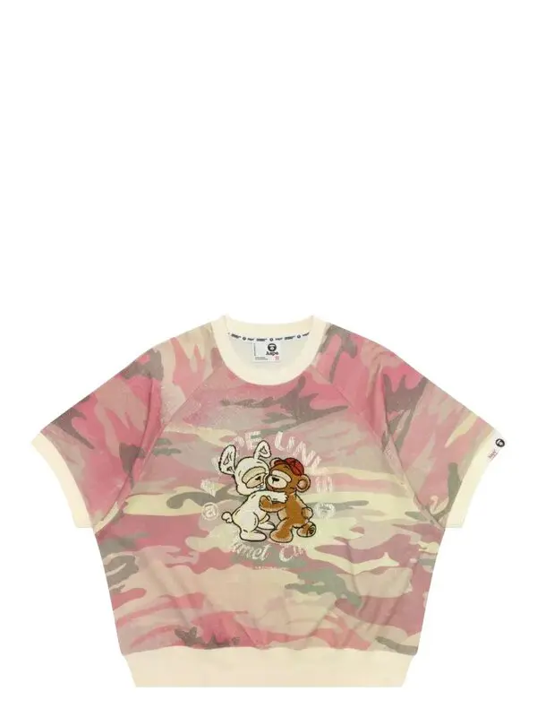 AAPE BY *A BATHING APE Embroidered T-shirt - Pink