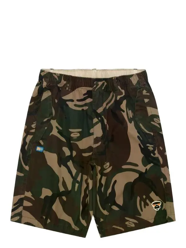 AAPE BY *A BATHING APE Camouflage-print Shorts - Green