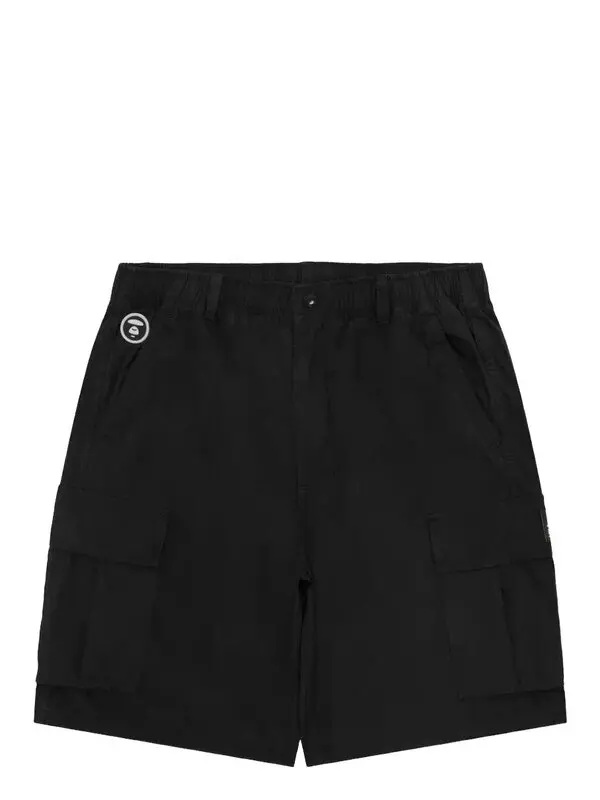 AAPE BY *A BATHING APE Logo-patch Cargo Shorts - Black