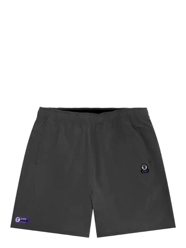 AAPE BY *A BATHING APE Logo-print Shorts - Grey