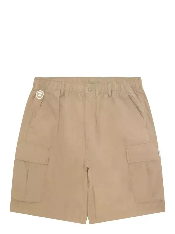 AAPE BY *A BATHING APE Cotton Cargo Shorts - Neutrals