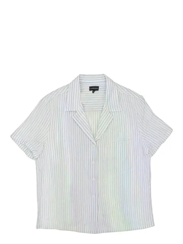 Callipygian Striped Shirt - White