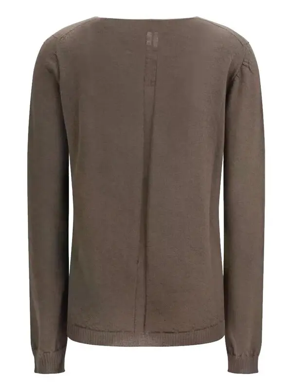 Rick Owens V-neck Textured Top - Brown