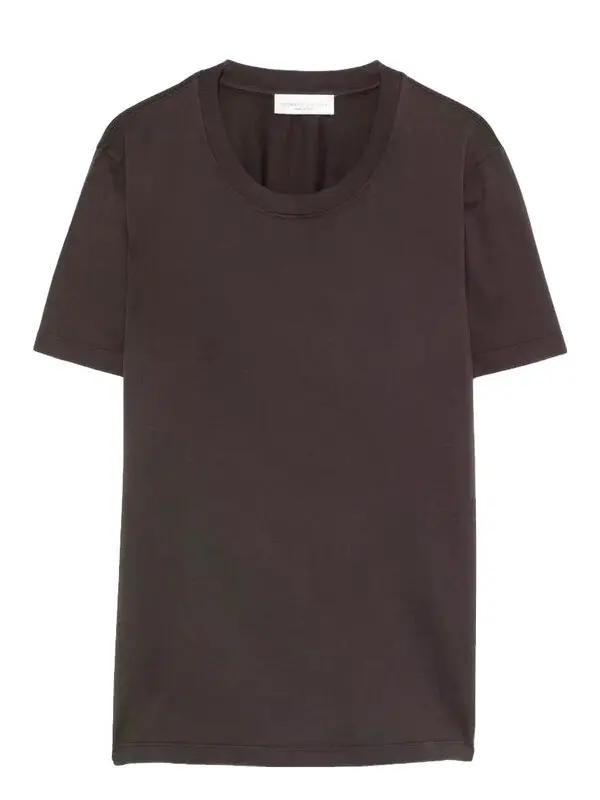 ROBERTO COLLINA Crew-neck T-shirt - Brown