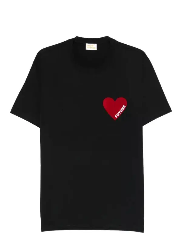 From Future Heart-motif T-shirt - Black