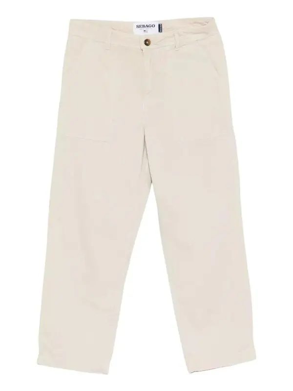 SEBAGO Milton Herringbone Trousers - Neutrals