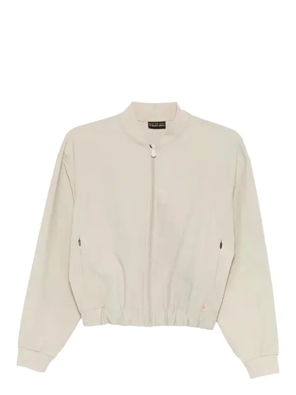 SAVE THE DUCK Zip Bomber Jacket - Neutrals