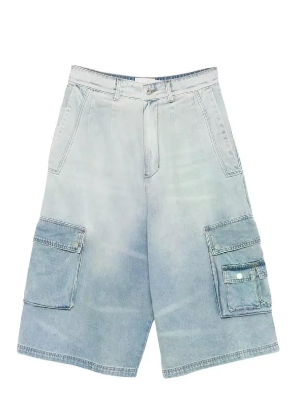 FENG CHEN WANG Cargo-pockets Shorts - Blue