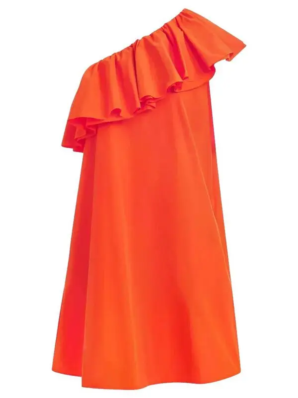 Essentiel Antwerp One-shoulder Mini Dress - Orange