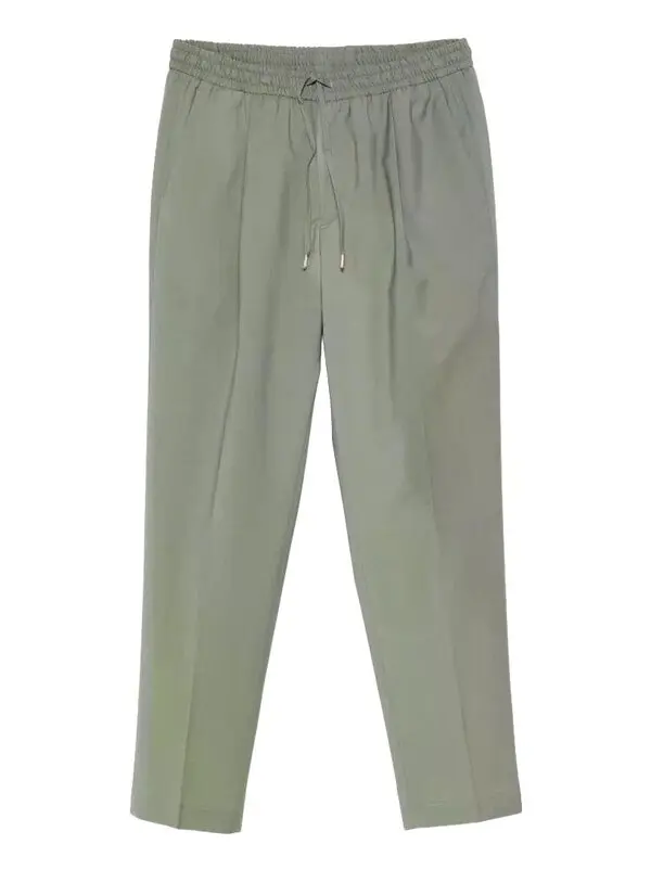 BRIGLIA 1949 Wimbledons Drawstring Pleated Trousers - Green