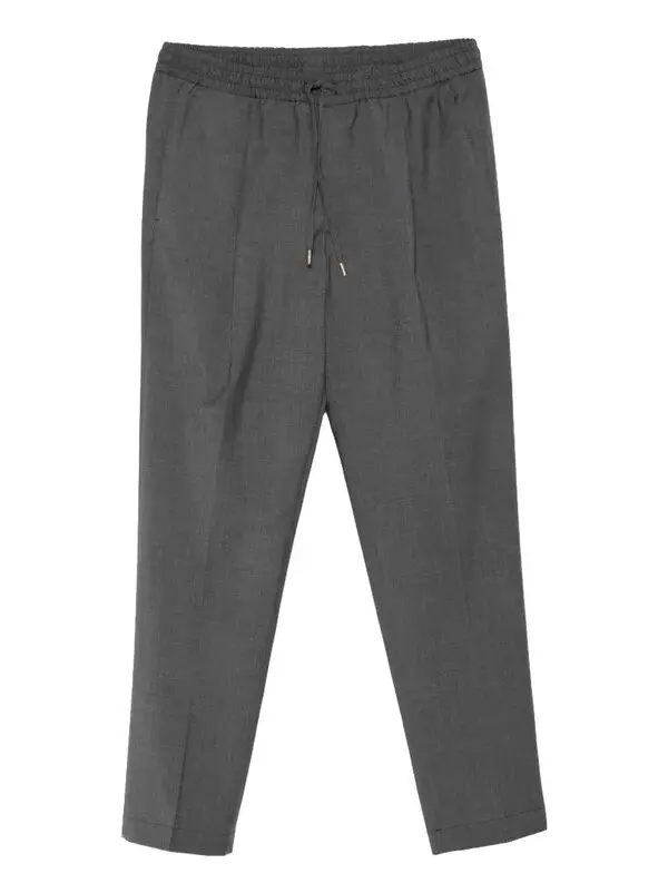 BRIGLIA 1949 Drawstring Pleated Trousers - Grey