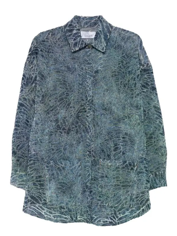 Giuseppe Di Morabito Patterned Button Down Shirt - Blue