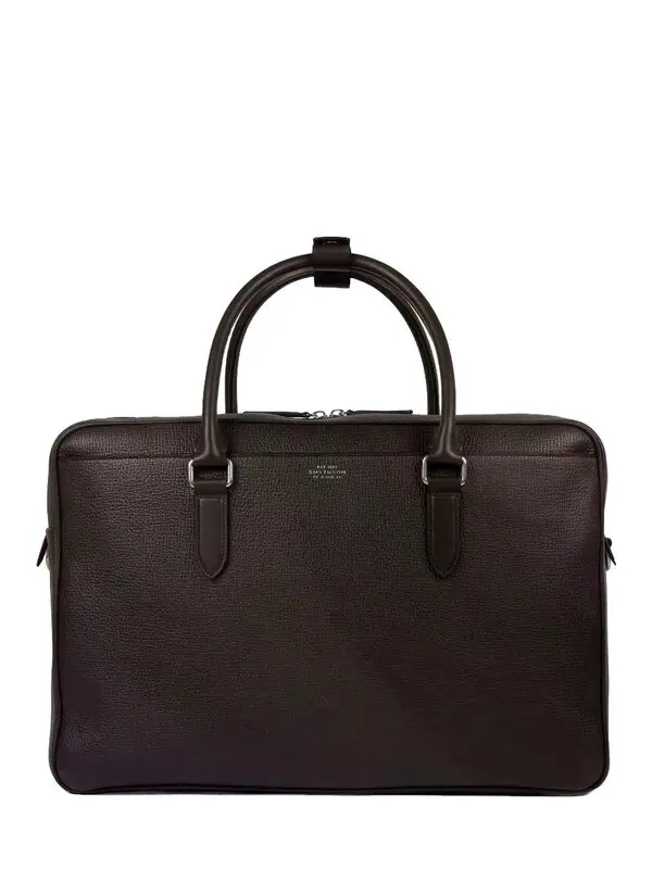 Smythson 48-hour Ludlow Zip Holdall Bag - Brown