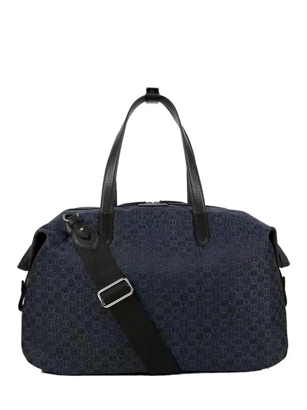 Smythson Monogram-print Travel Bag - Blue