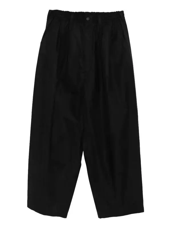 Comme Des Garçons Elasticated-waistband Trousers - Black