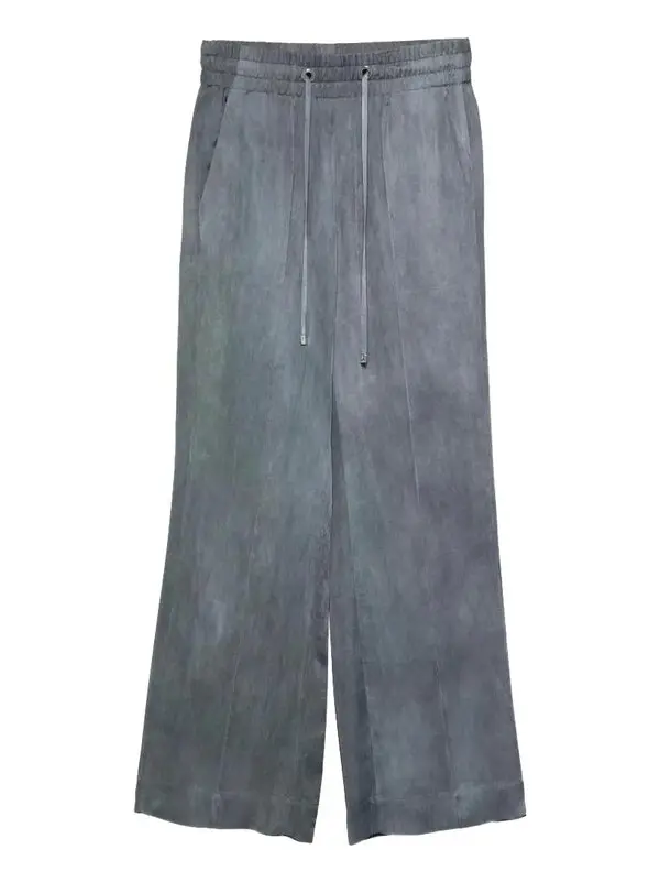 Seafarer Drawstring Palazzo Pants - Grey