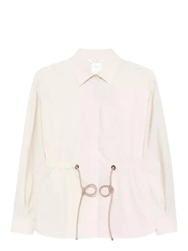 Max Mara Drawstring-waist Shirt - Neutrals
