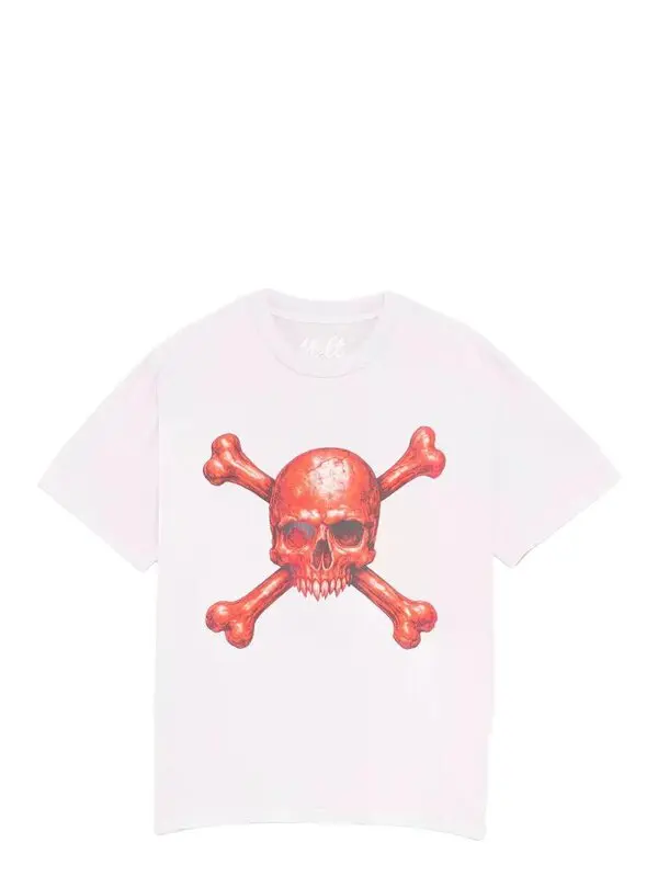 MELT Skull Bones Printed T-shirt - Pink