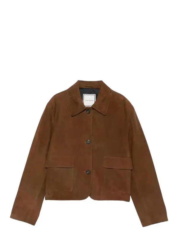 Tagliatore Valerie Lambskin Jacket - Brown