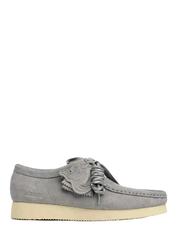 Clarks Wallabee Lace-up Suede Boots - Grey