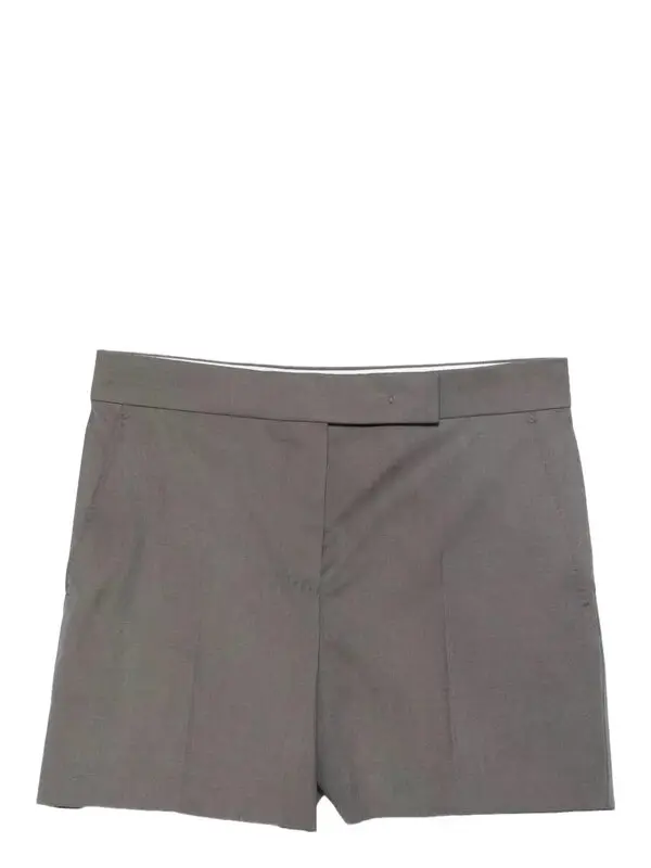 Max Mara Button Detailed Shorts - Grey