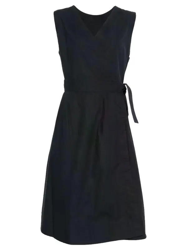 MARGARET HOWELL V-neck Midi Dress - Blue