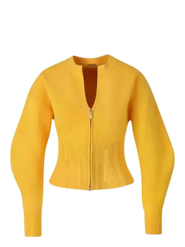 Cult Gaia Zip-fastening Cardigan - Yellow