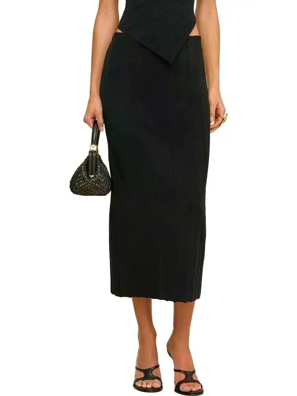 Cult Gaia Midi Skirt - Black