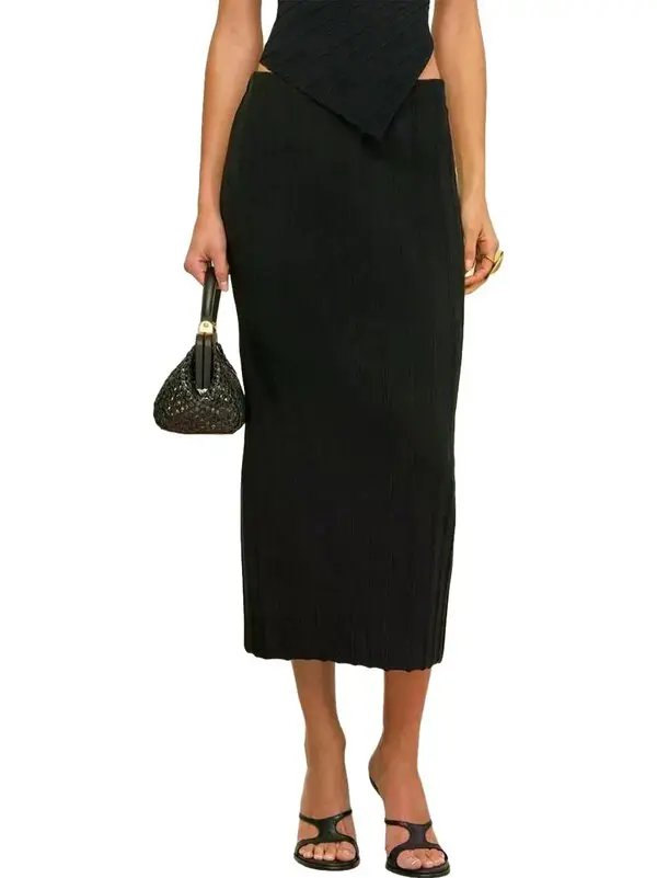 Cult Gaia Midi Skirt - Black