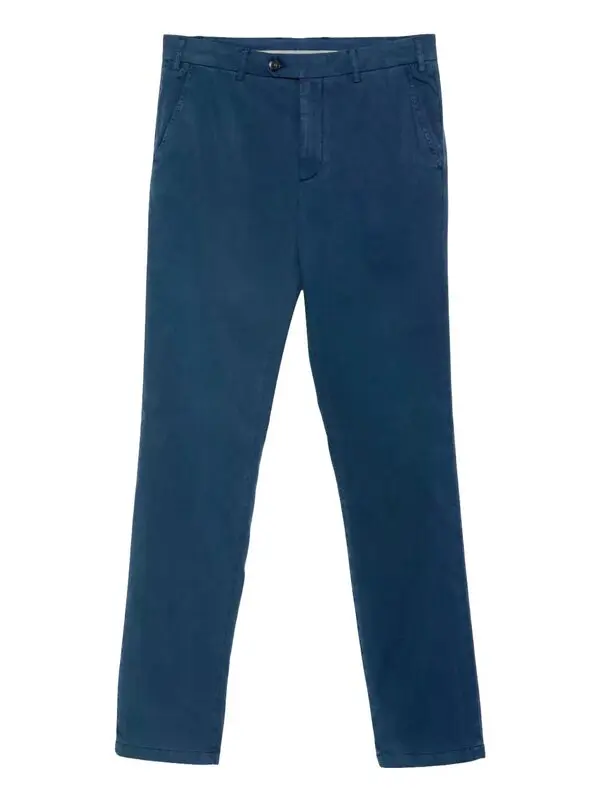 Canali Tapered Chinos - Blue