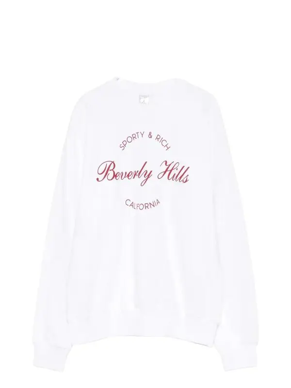 SPORTY & RICH Printed Sweatshirt - White