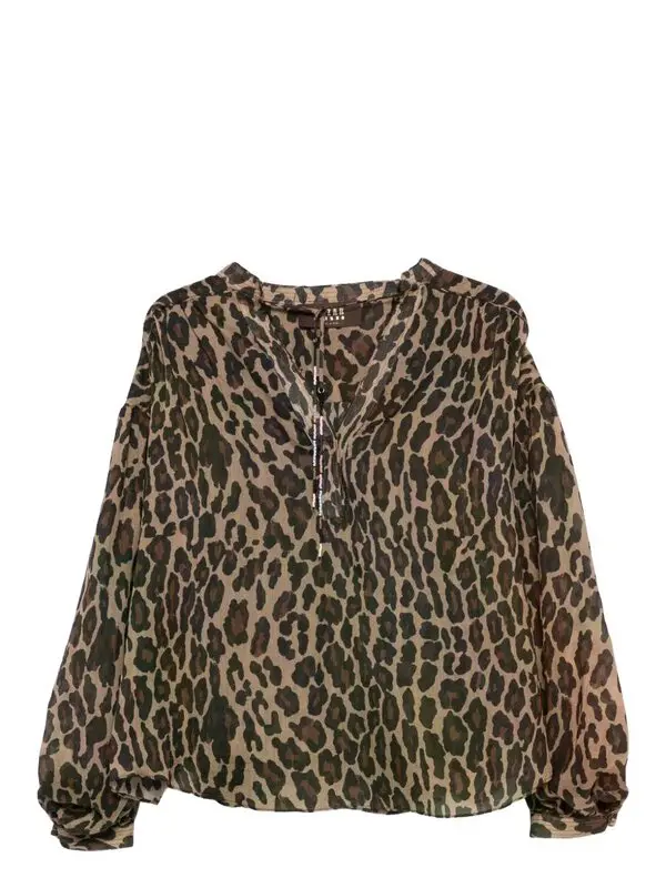 BAZAR DELUXE Leopard-print Shirt - Neutrals
