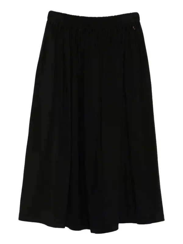 EXTREME CASHMERE X Nº403 Mary Xtra Shot Elasticated-waistband Midi Skirt - Black