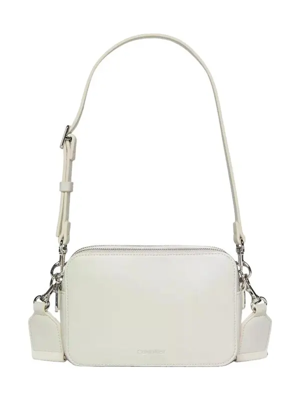 Calvin Klein Zip Shoulder Bag - White