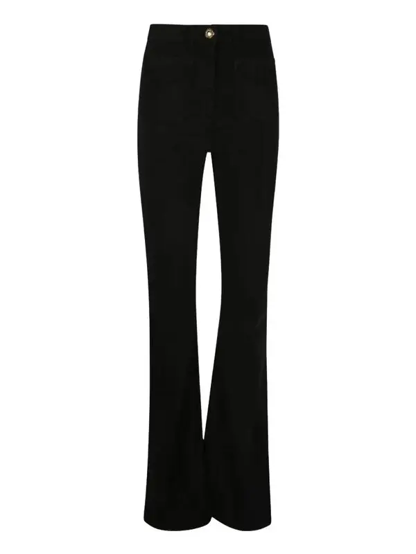 Elisabetta Franchi Pocket Denim Trousers - Black