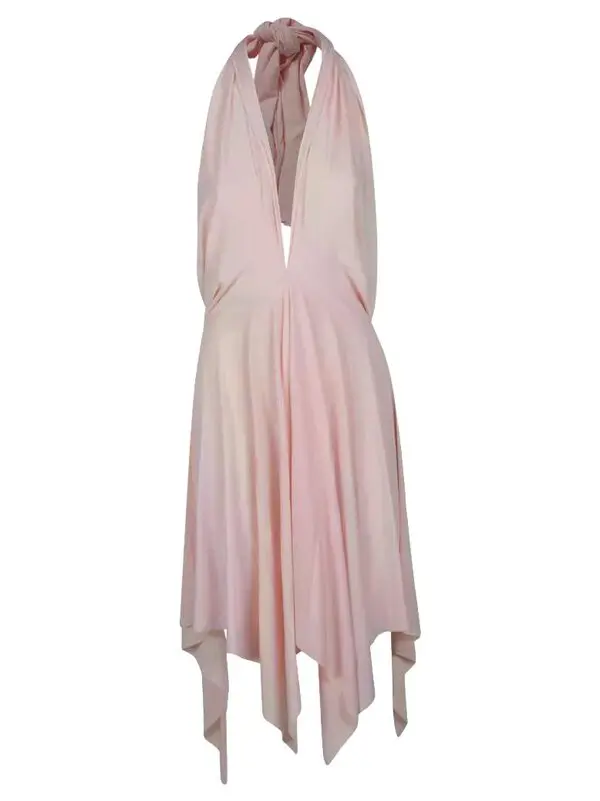 Norma Kamali Halterneck Dress - Pink