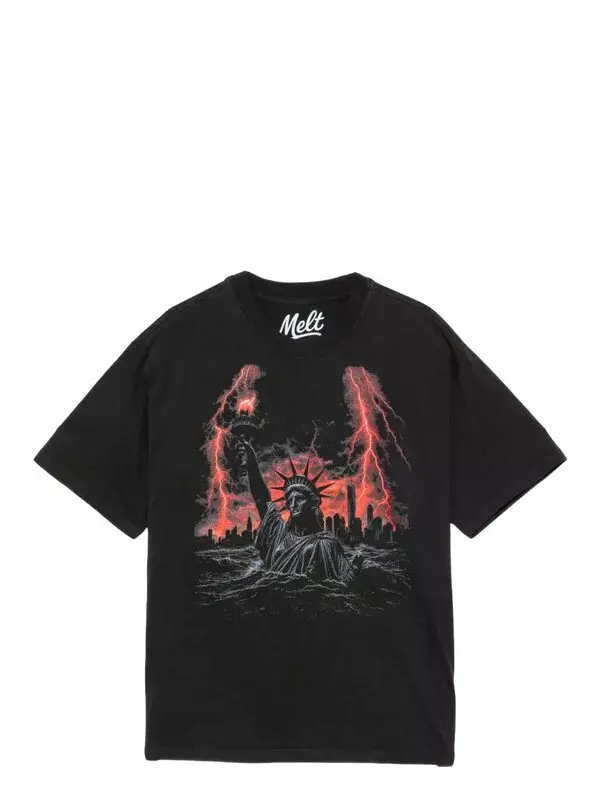 MELT Statue Graphic T-shirt - Black